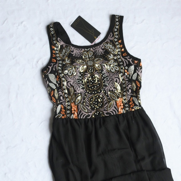 Spense | Dresses | Spense Embroidered Sequin Maxi Dress | Poshmark